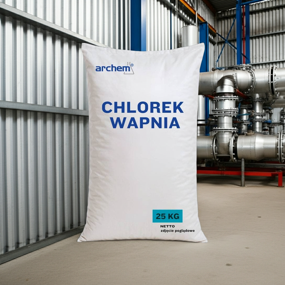 Chlorek Wapnia Techniczny Płatki, 25 kg